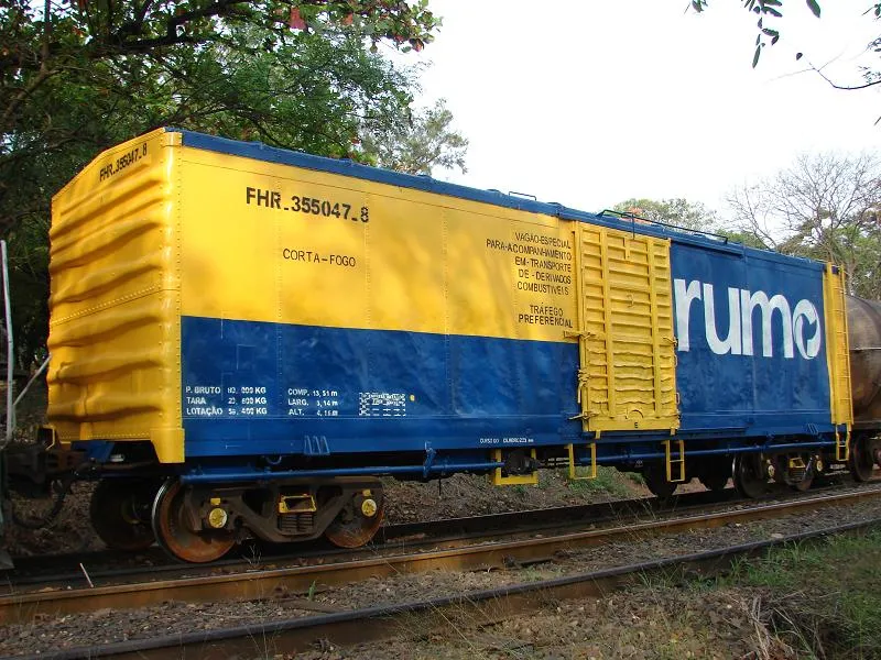 Estação Hobby - MC266. Vagão CORTA-FOGO da RUMO Decalque do Carlão