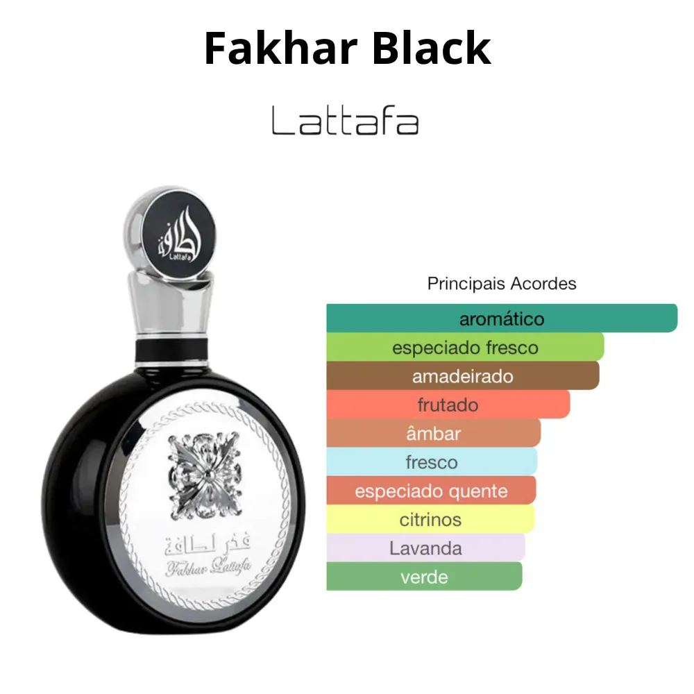Paty Parfumerie - LATTAFA FAKHAR BLACK EAU DE PARFUM MASCULINO 100ML