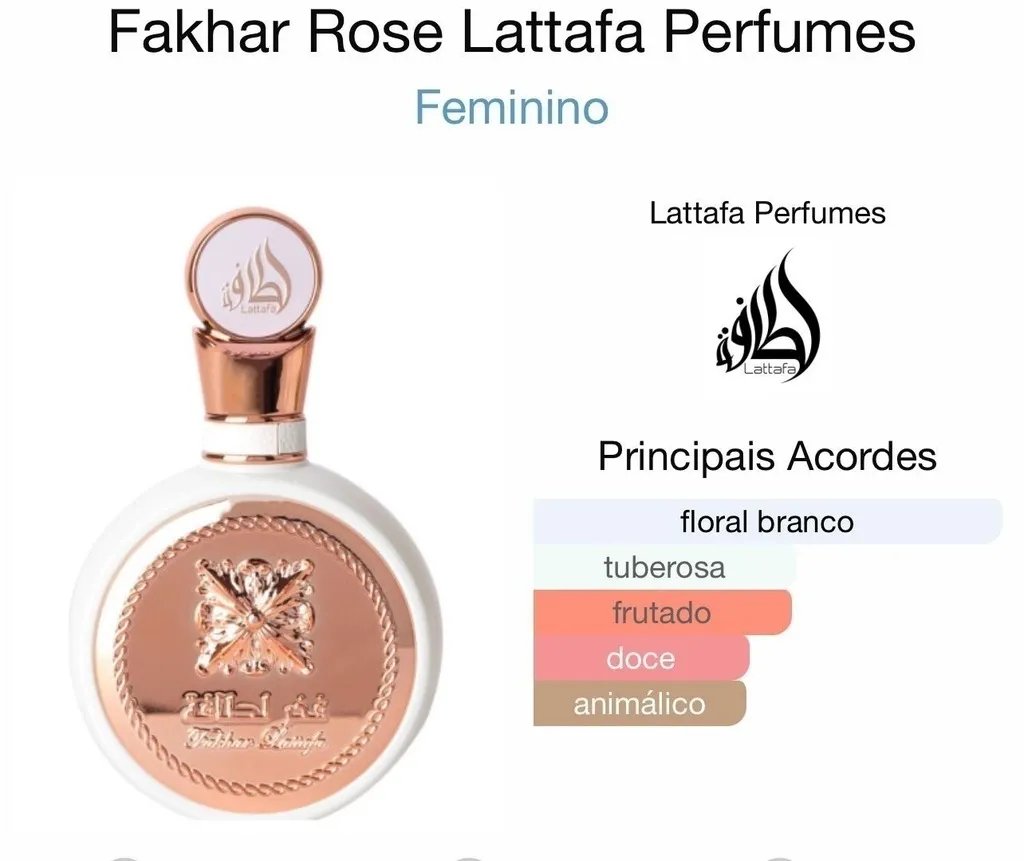 Paty Parfumerie - LATTAFA FAKHAR ROSE LATTAFA EAU DE PARFUM FEM 100ML