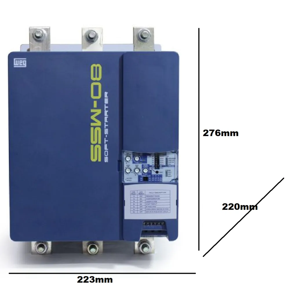 JBV - Equipamentos Industriais - Chave De Partida Soft-starter Weg Ssw08 200a 75cv em 220v ...
