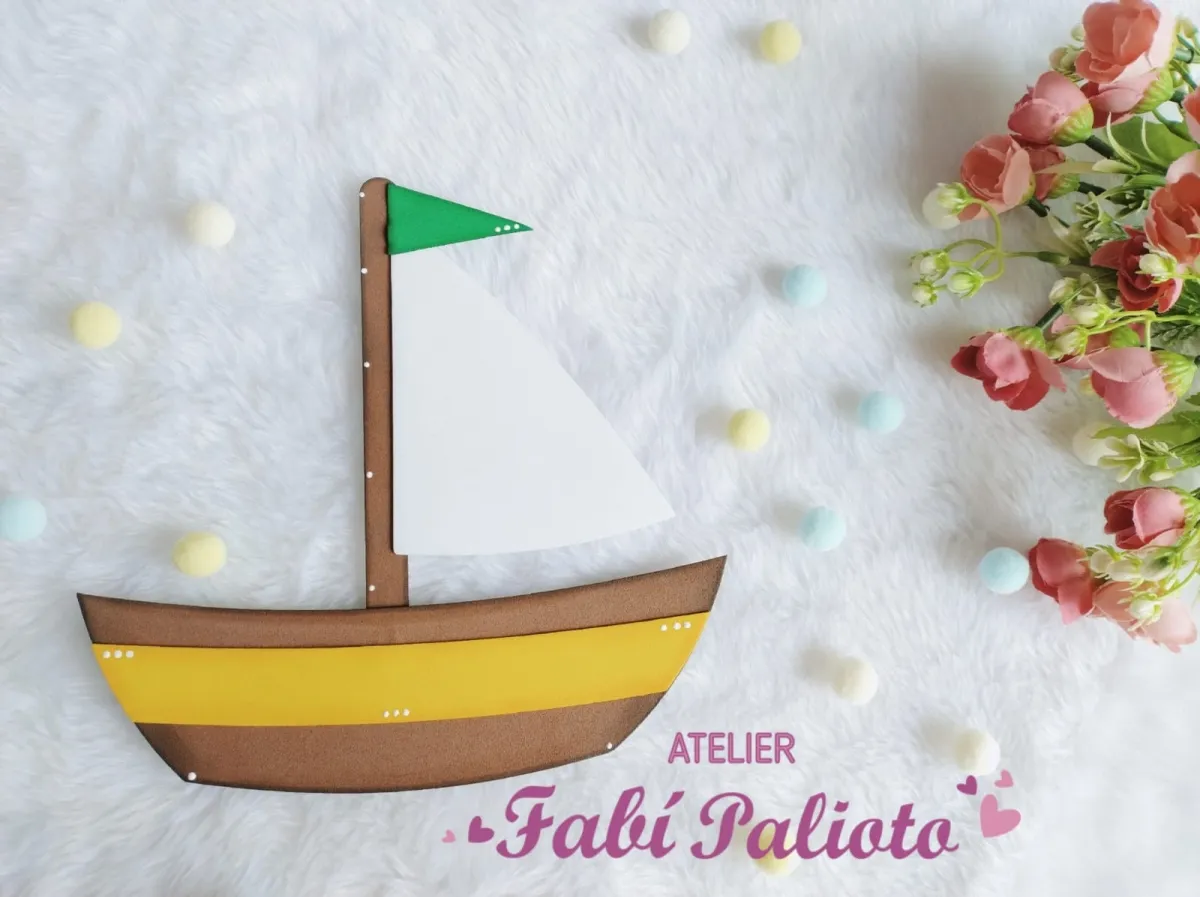 Atelier Fabi Palioto - G1.705 Gabarito de Moldes em MDF Barco Big Meios ...