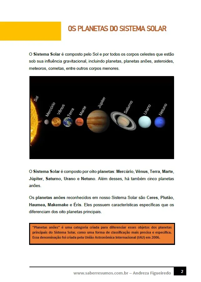 www.saberresumos.com.br - 258 - Ciências - A Terra e o Universo - Os ...