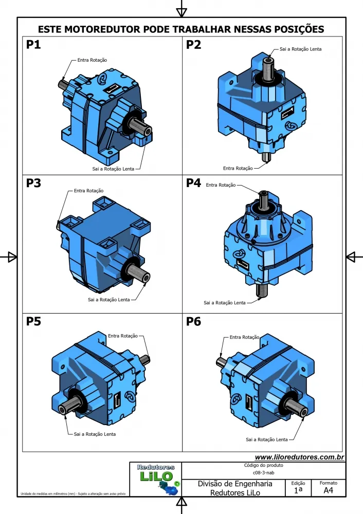 Redutores Lilo - Redutor de Velocidade C10 1:72,4 Coaxial WCG20 Weg ...
