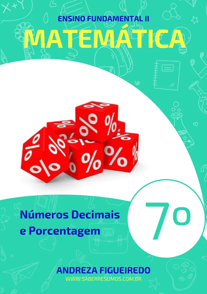 www.saberresumos.com.br - 177 - Matemática - Números Decimais e Porcentagem - 7º ano - PDF com 7 ...