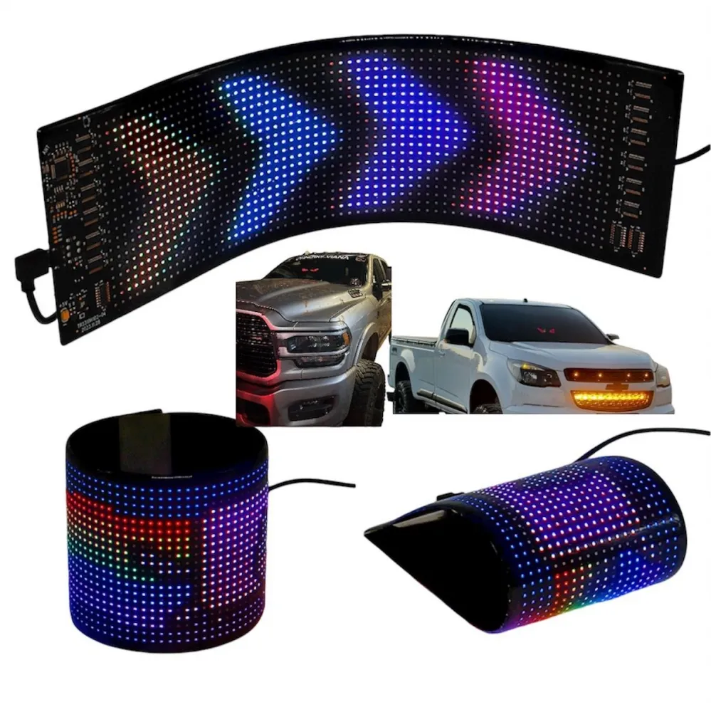 Casa das Led´s - PAINEL LED RGB FLEXÍVEL MATRIX USB LED MULTIFUNÇÕES ...
