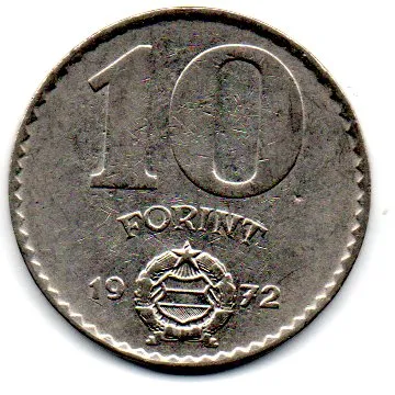 Numis Market - Hungria - 1972 - 10 Forint - MBC