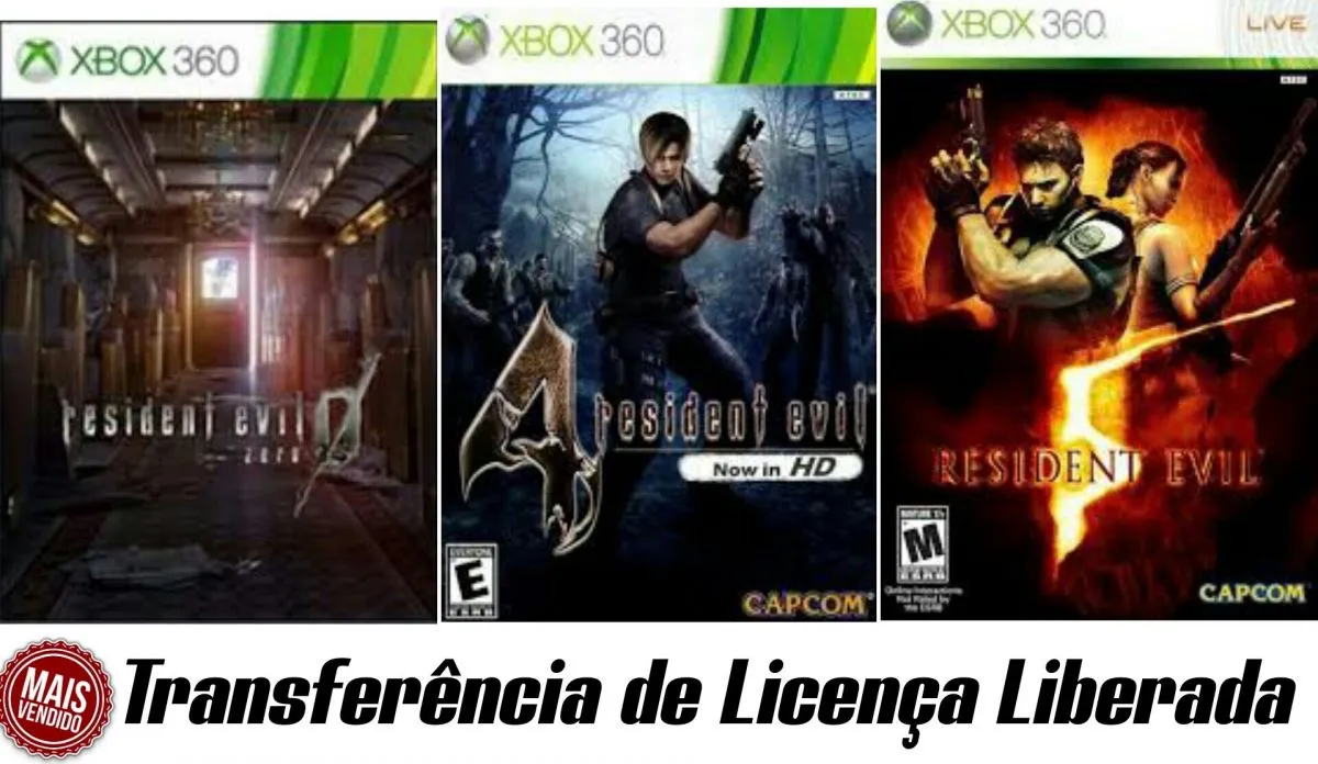 Jogos Xbox 360 transferência de Licença Mídia Digital - RESIDENT EVIL 5 ... Jogos Xbox 360 transferência de Licença Mídia Digital - RESIDENT EVIL 5 ...