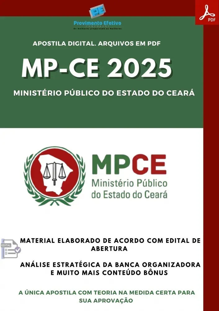 Provimento Efetivo Concursos - Apostila MP CE Biblioteconomia 2025 Provimento Efetivo Concursos - Apostila MP CE Biblioteconomia 2025