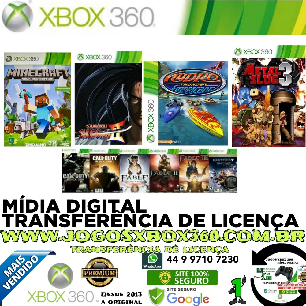 Jogos Xbox 360 transferência de Licença Mídia Digital - MINECRAFT ...