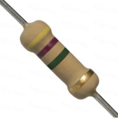 EVATRON COMERCIAL ELETRONICA - RESISTOR 4M7 1/4 5% FIO