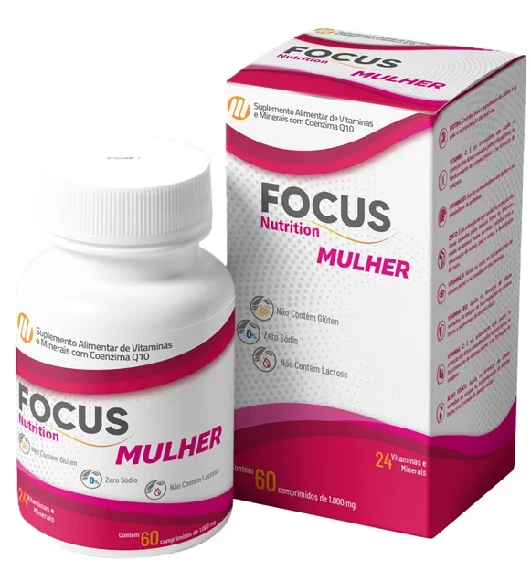 NM Ecommerce - Polivitamínico Focus Nutrition Mulher AZ 1000 Mg - 60 comp.