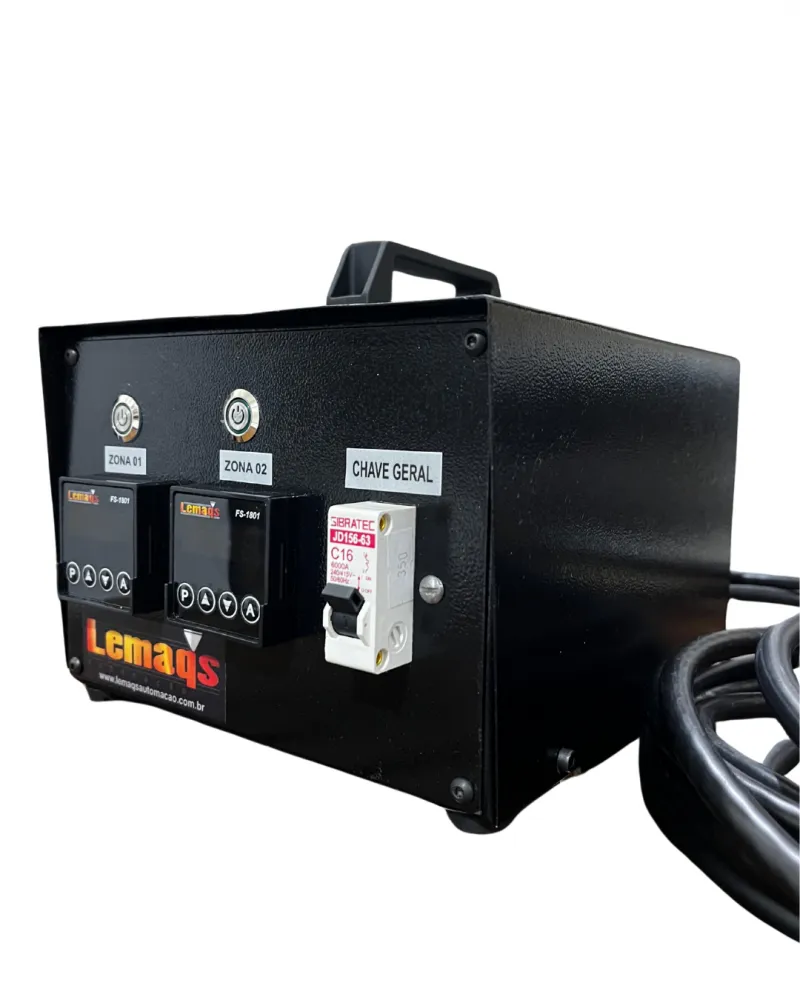 LEMAQS AUTOMACAO - CONTROLADOR PARA CÂMARA QUENTE - 2 ZONAS