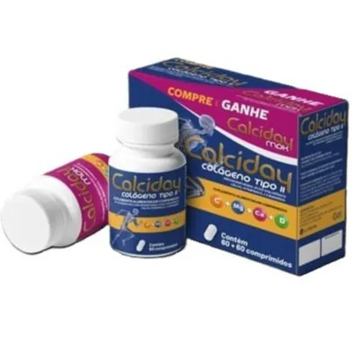 NM Ecommerce - Calciday Kit Colageno Tipo 2 60 Comp. + Calcio Mdk 60 Comp.