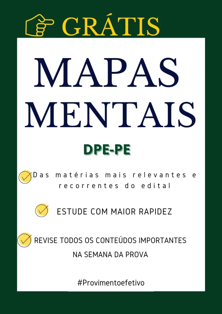 Provimento Efetivo Concursos - Apostila DPE PE Defensor Público 2025