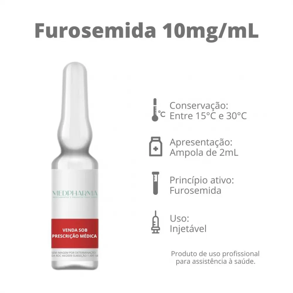 Distribuidora MedPharma - FUROSEMIDA 10MG/ML - 2ML