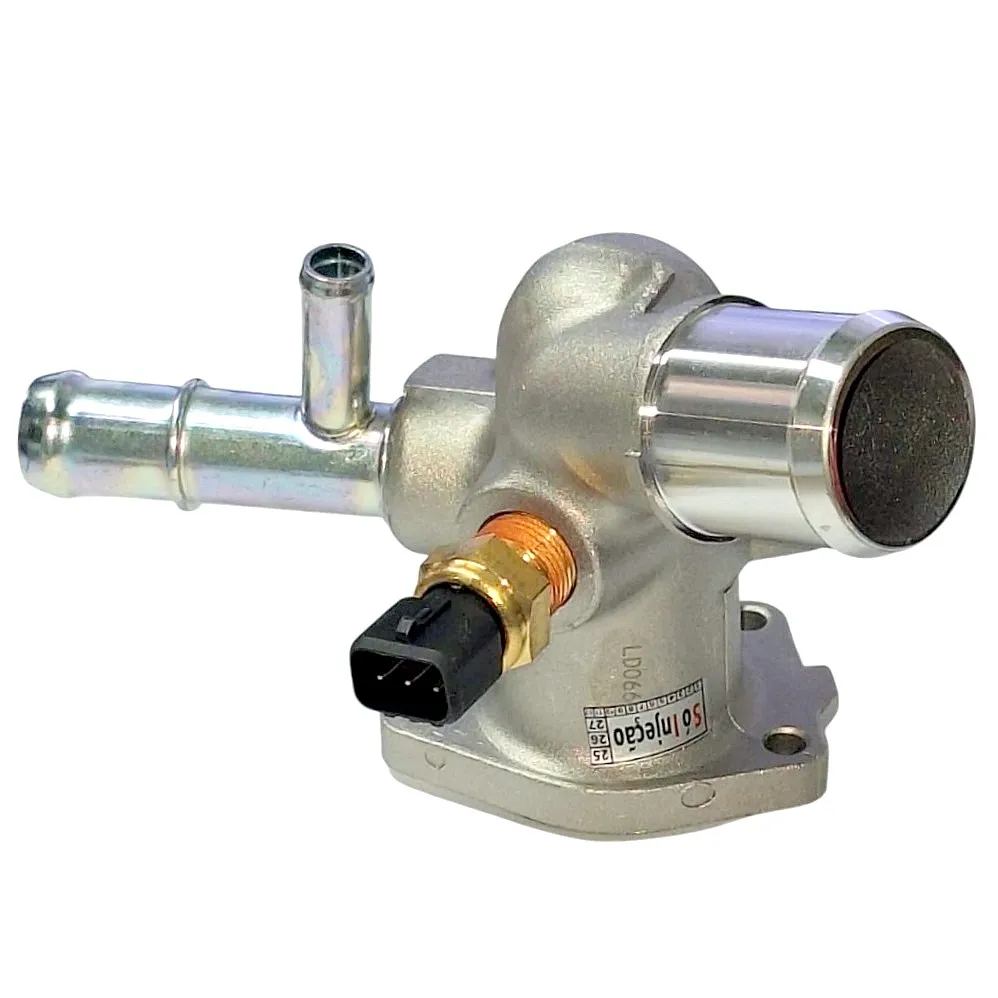 Só Injeção Eletrônica - Carcaça Válvula Termostática Hyundai Hb20 1.6 ...