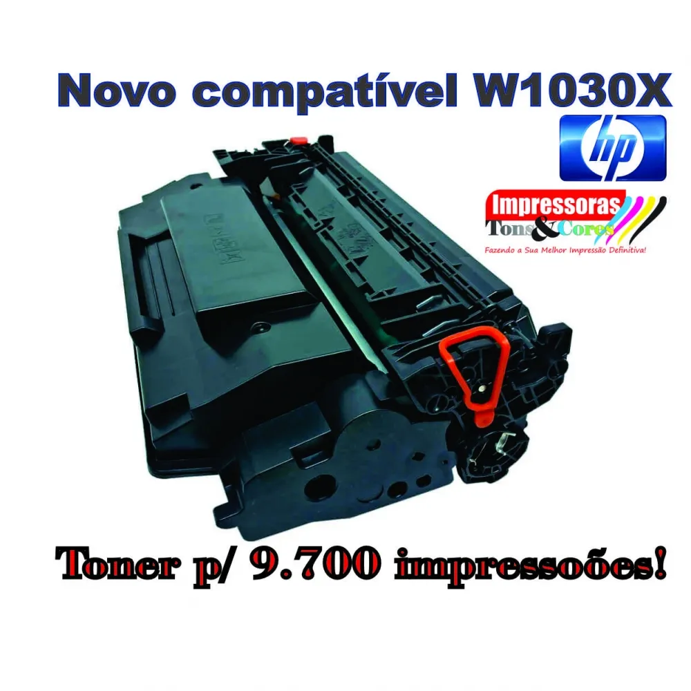 Impressoras tons e cores - Toner compatível HP W1030X Preto | 4003N ...